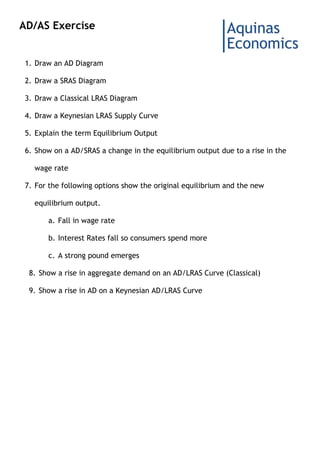 Equilibrium output questions | DOCX
