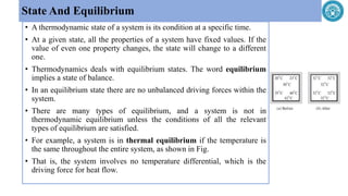 Equilibrium states, and processes eauilibrium | PPTX