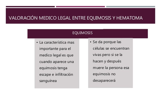 Equimosis O Hematoma
