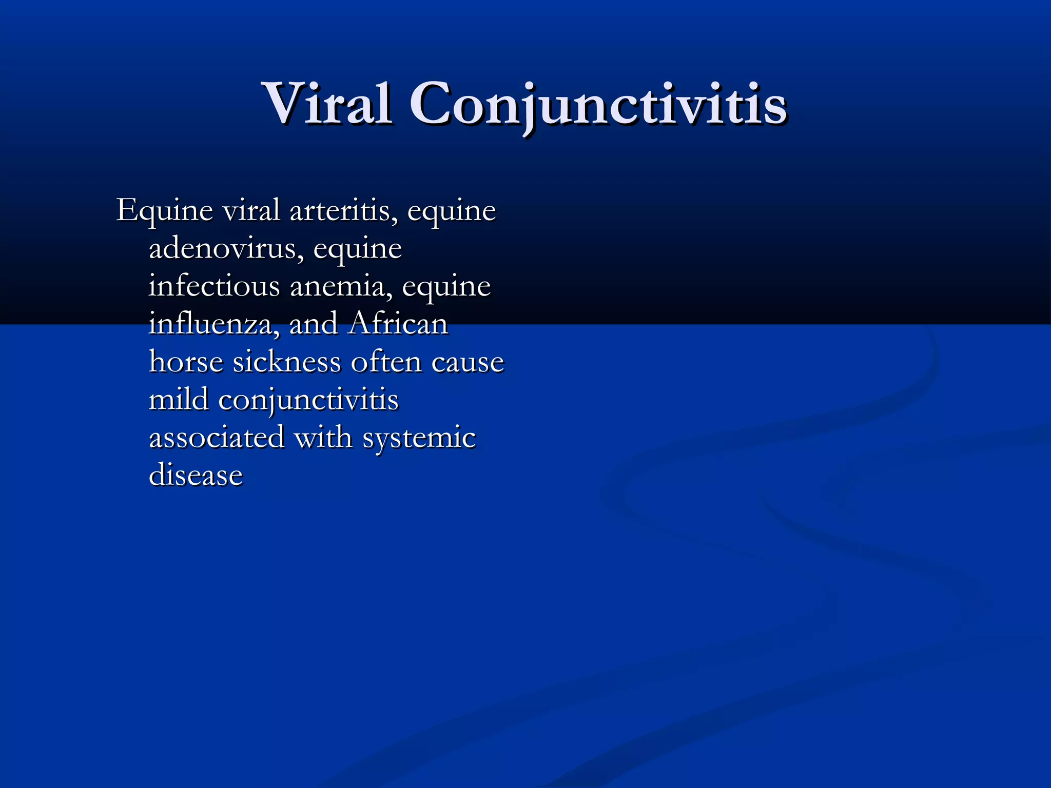Equine conjunctivitis | PPT