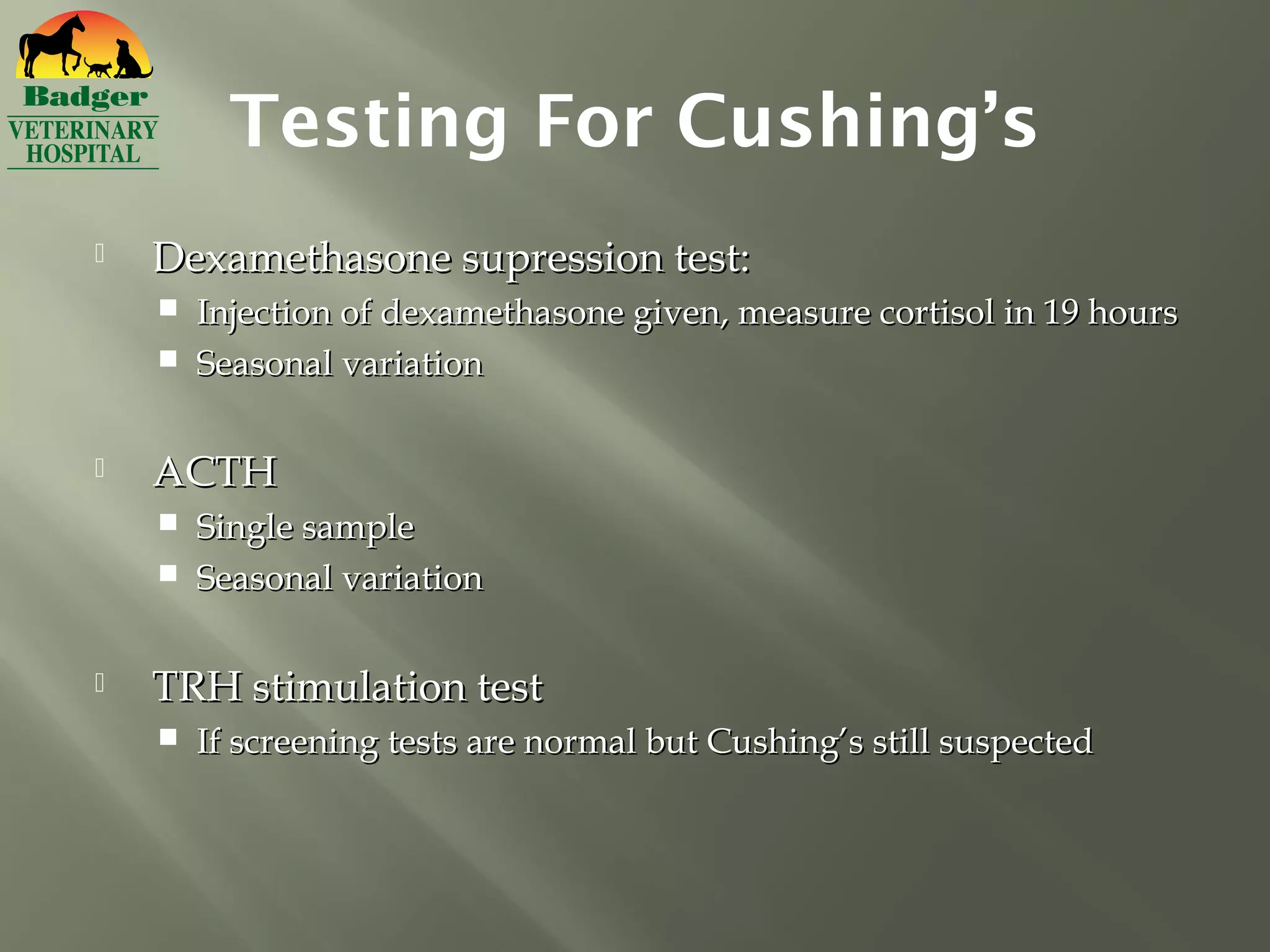 Equine Endocrine Disorders slides | PPS