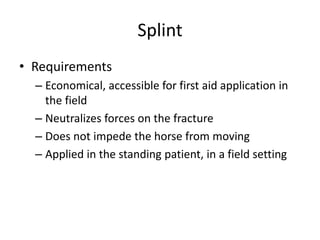 Equine Orthopedic Field Emergency | PPTX