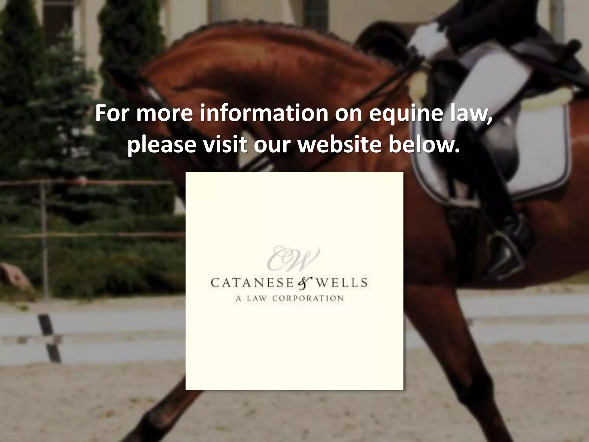 Equine Law 101 | PPTX