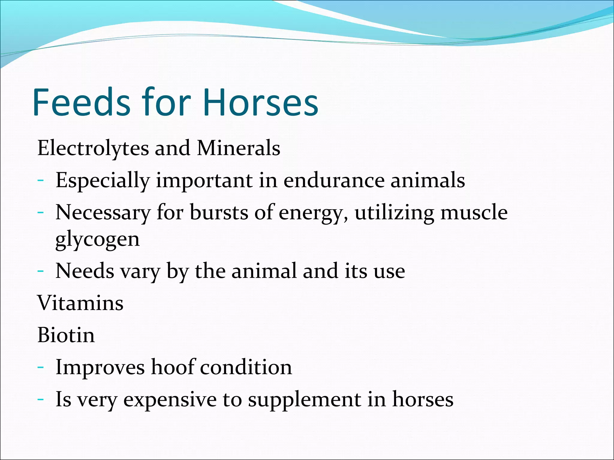 Equine nutrition | PPT