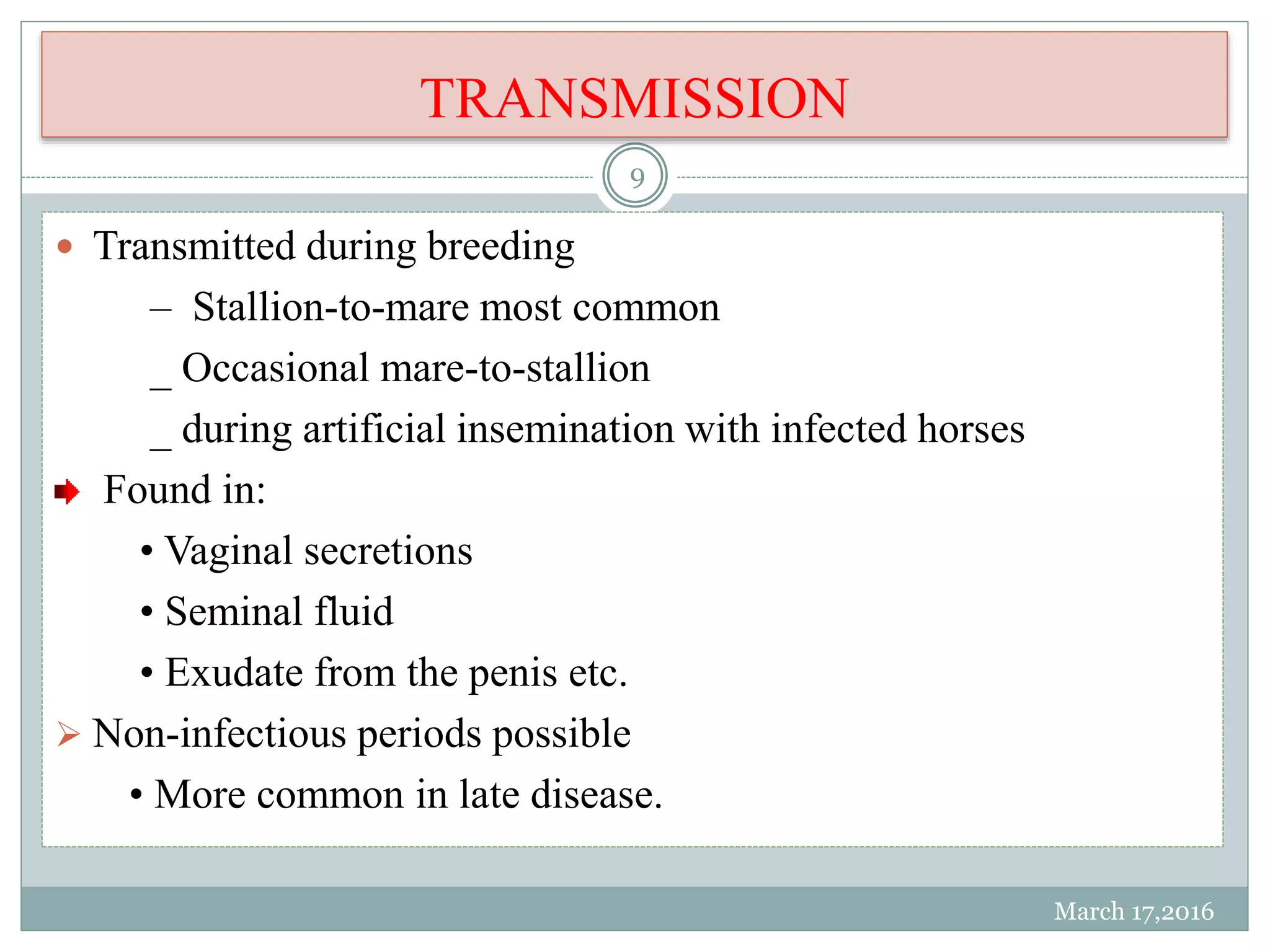 Equine trypanosomiasis(dourine) | PPTX