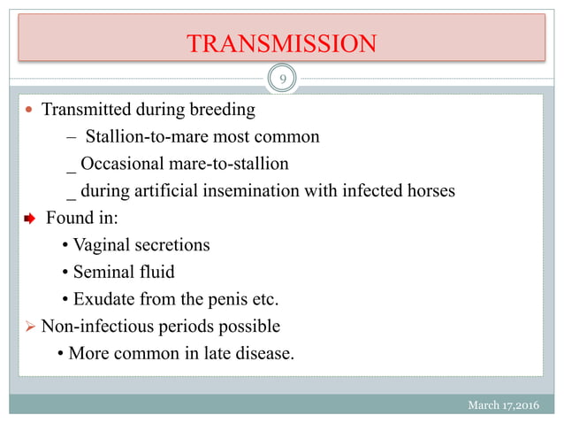 Equine trypanosomiasis(dourine) | PPTX