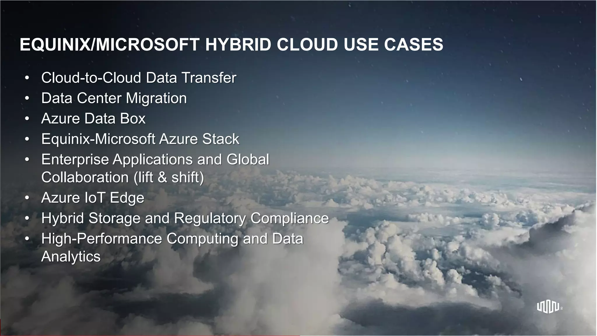 Equinix microsoft 2019 use case playbook | PPTX