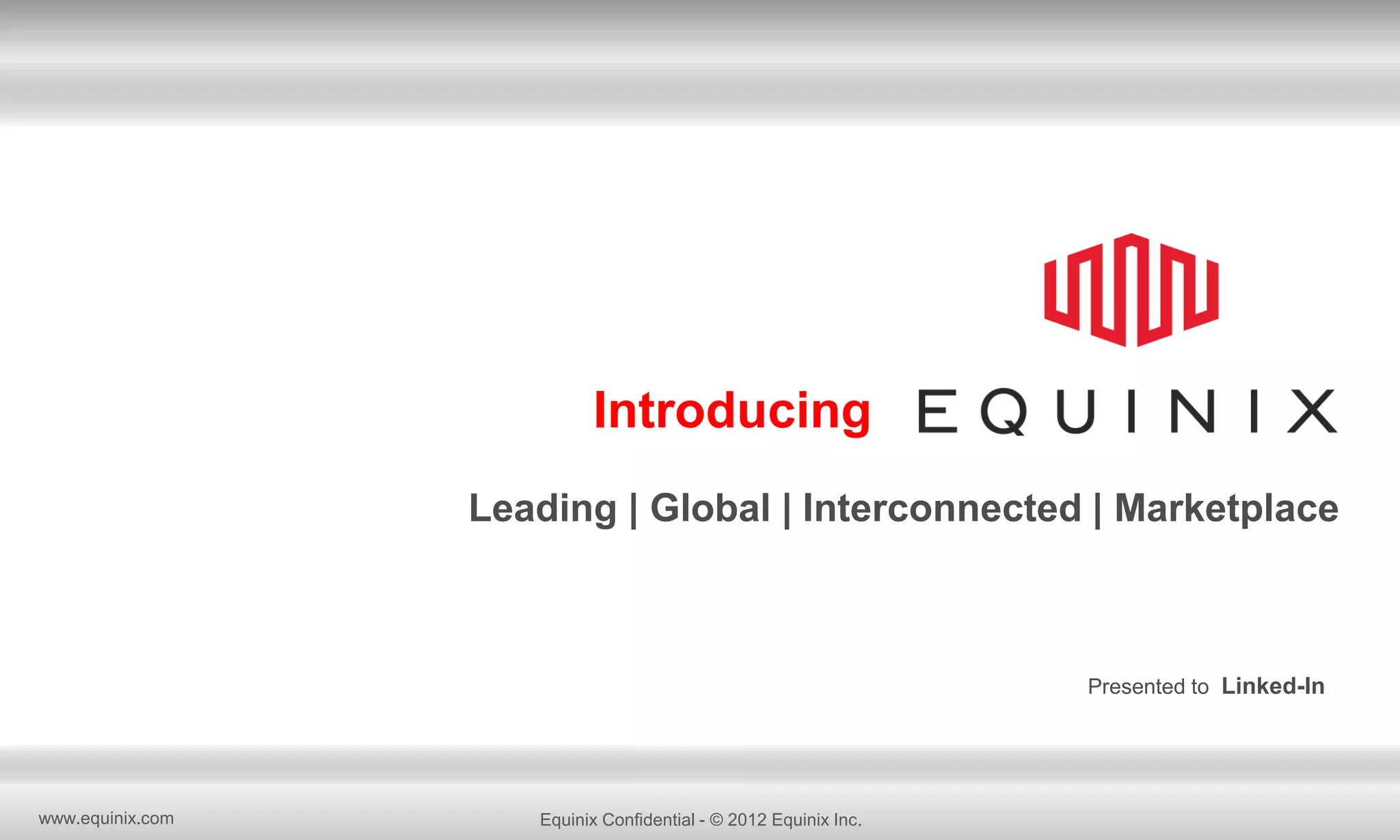 Equinix introduction | PDF