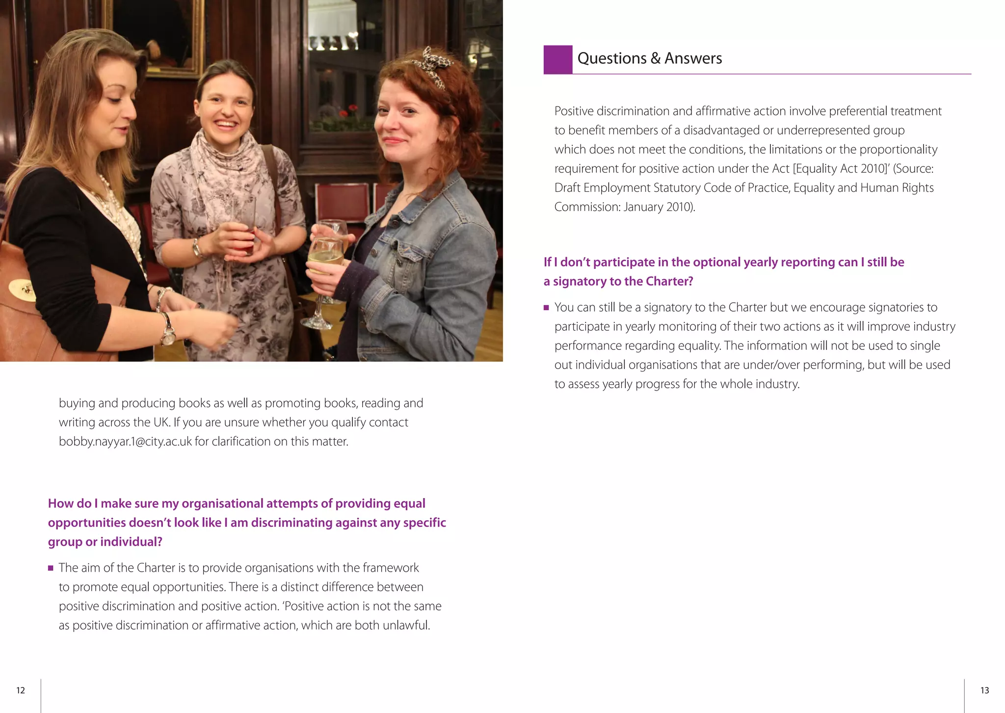 Equip Publishing Equalities Charter Booklet | PPT