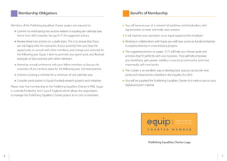 Equip Publishing Equalities Charter Booklet | PDF
