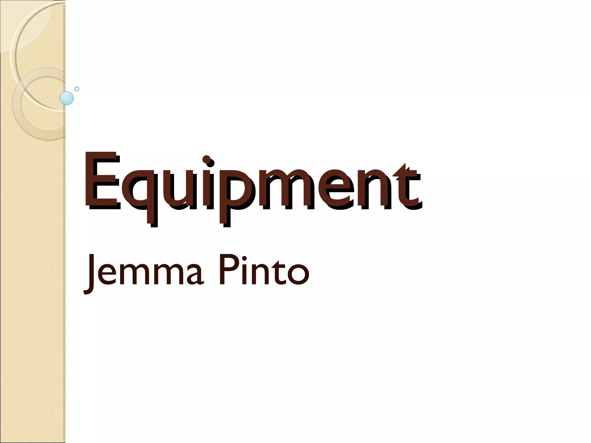 Equipment | PPT