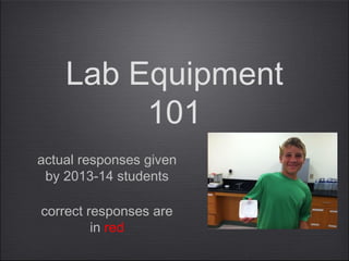 Equipment 101 ppt | PPT