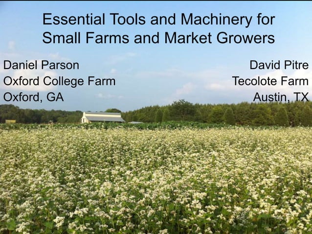 Southern SAWG Equipment 2015 | PPT | Agriculture | Industries