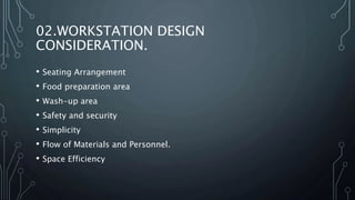 Equipment and design consideration in banquet management | PPTX