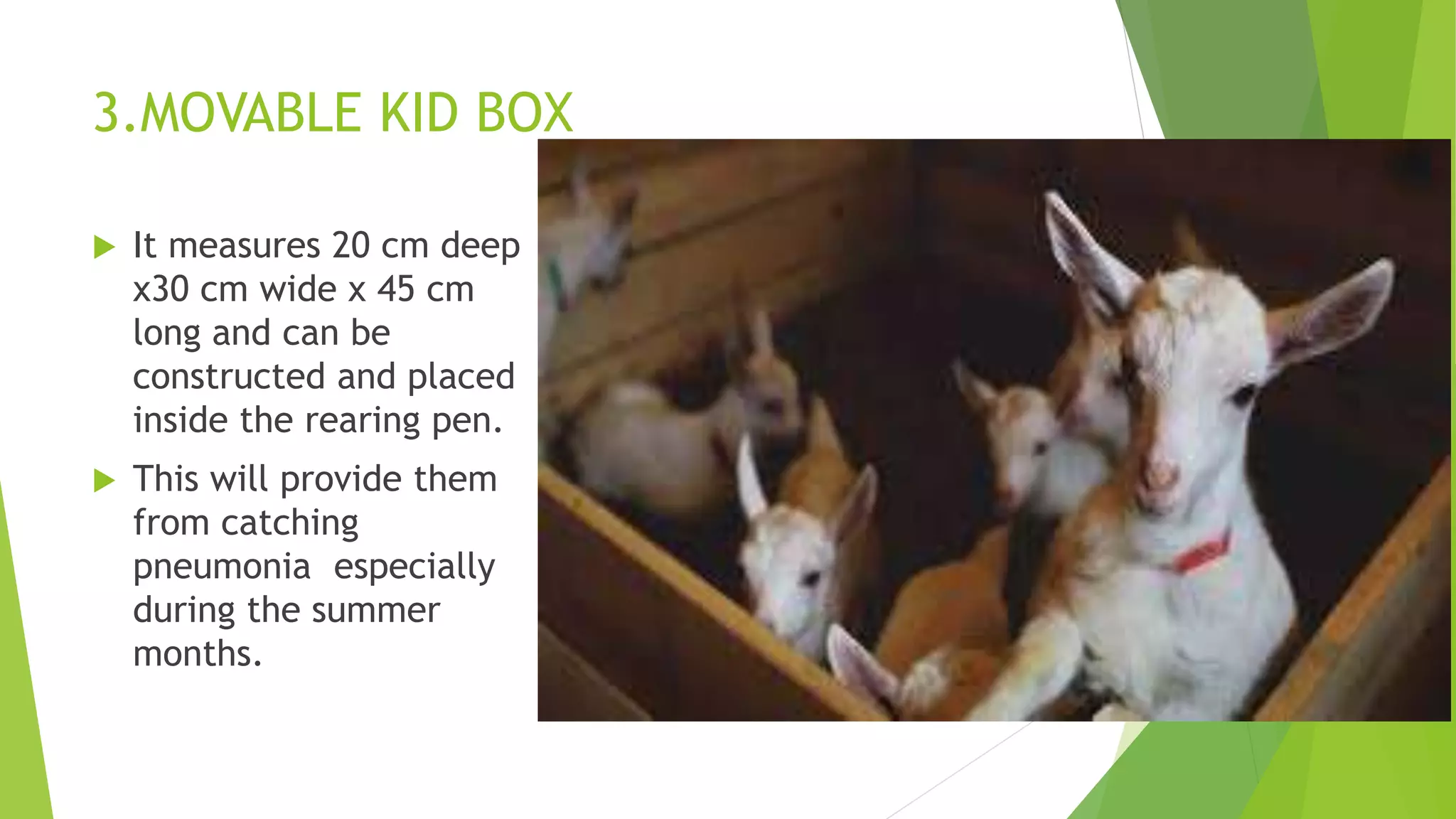 EQUIPMENT AND FACILITIES IN THE GOAT PROJECT.pptx