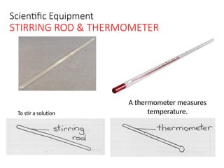 Equipment and its uses - learn how to draw and name | PPTX