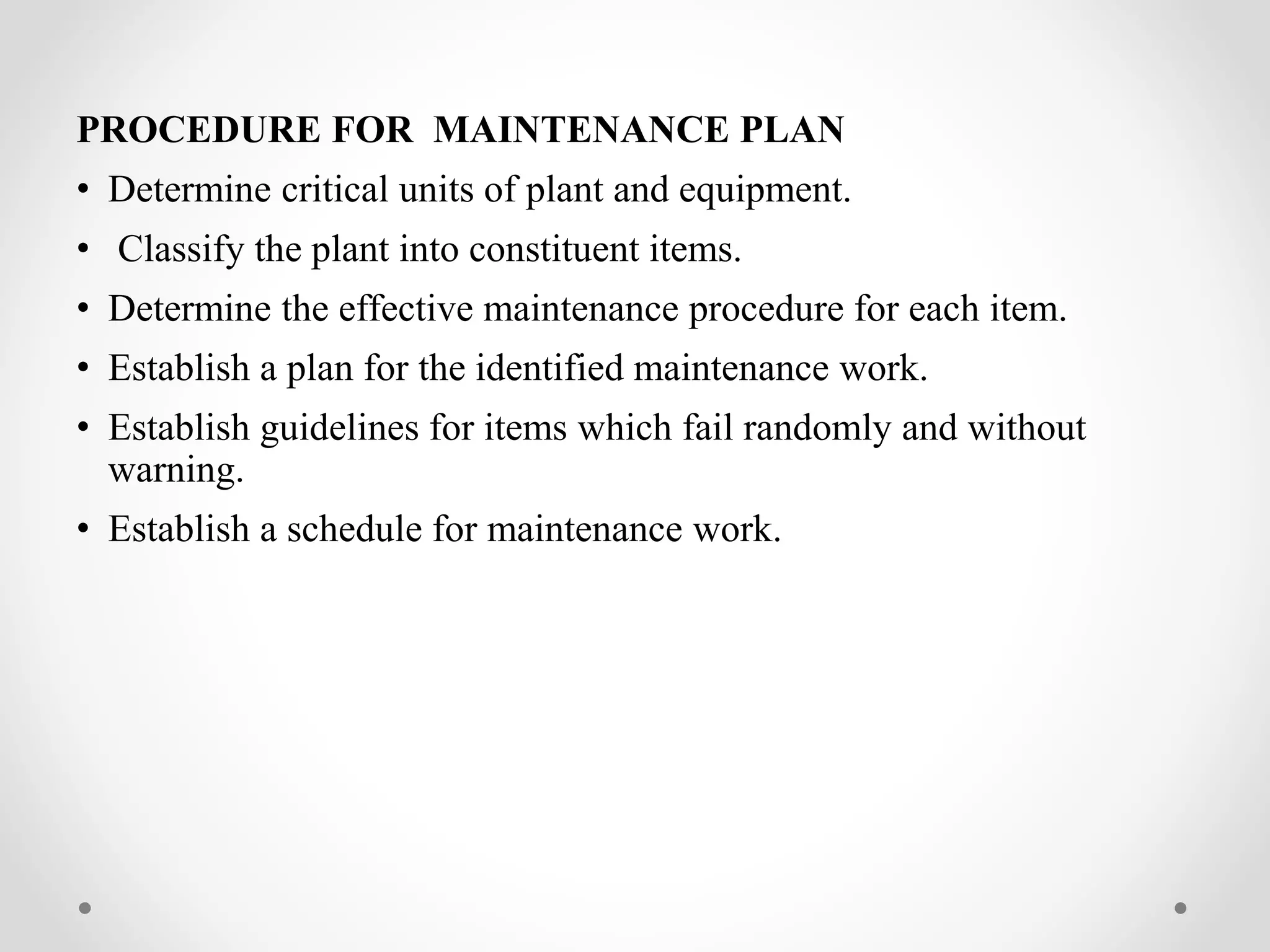 Maintenance Management | PPTX