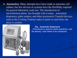 Equipment and materials for animal cell culture | PPT
