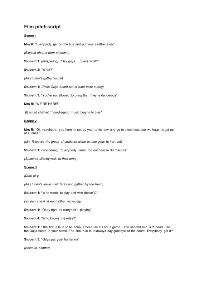 Script (First Draft) | PDF