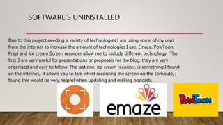 Equipment and software list | PPT