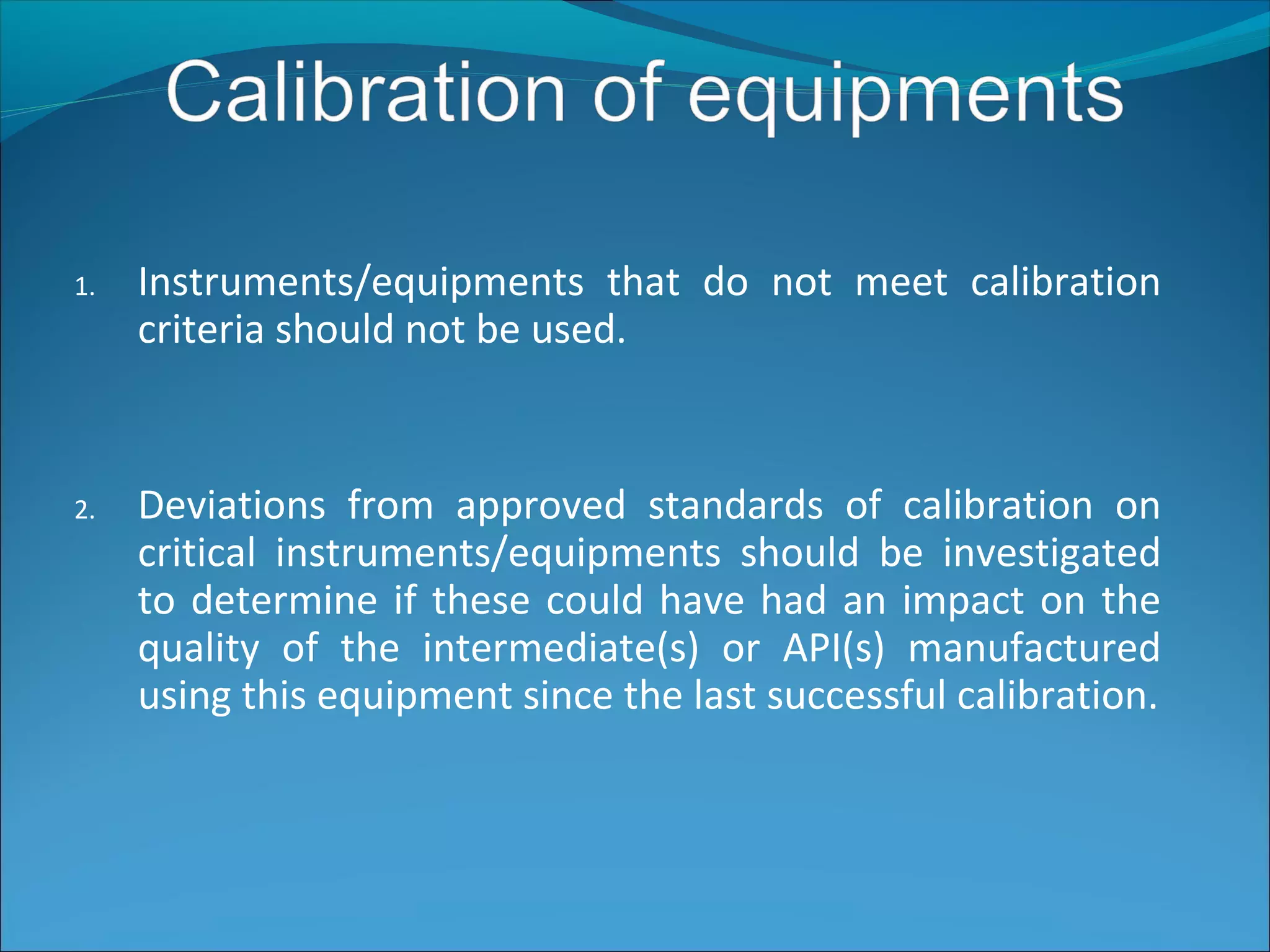 Equipment calibration PPT by Shravan Kumar | PPT
