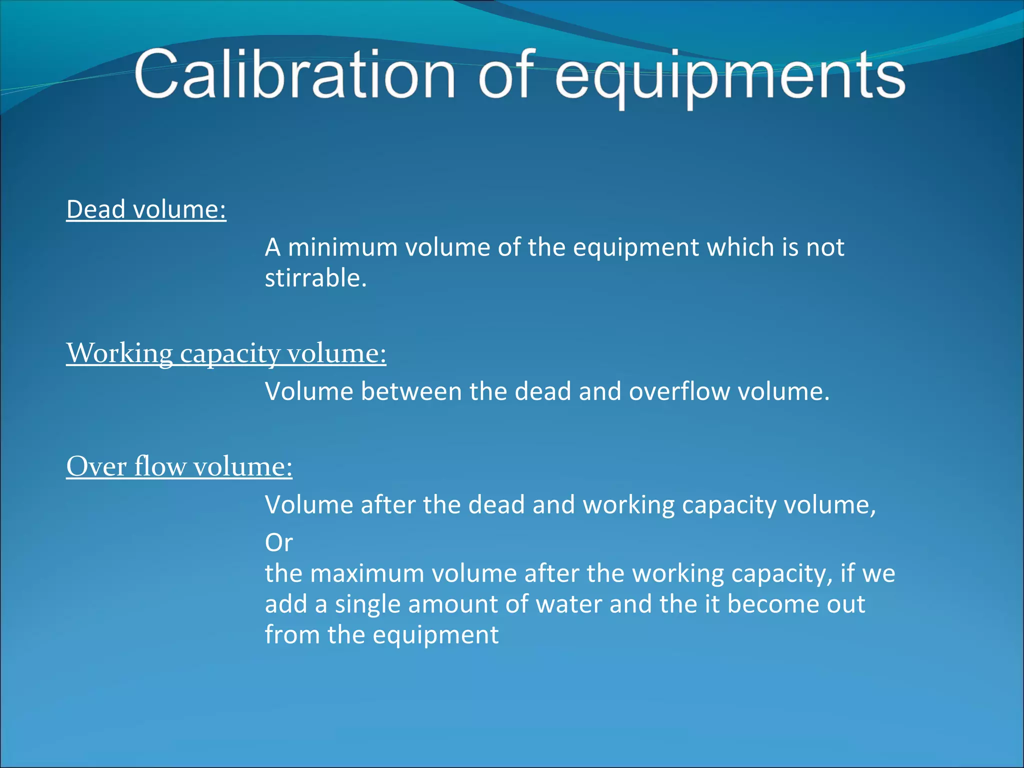 Equipment calibration PPT by Shravan Kumar | PPT