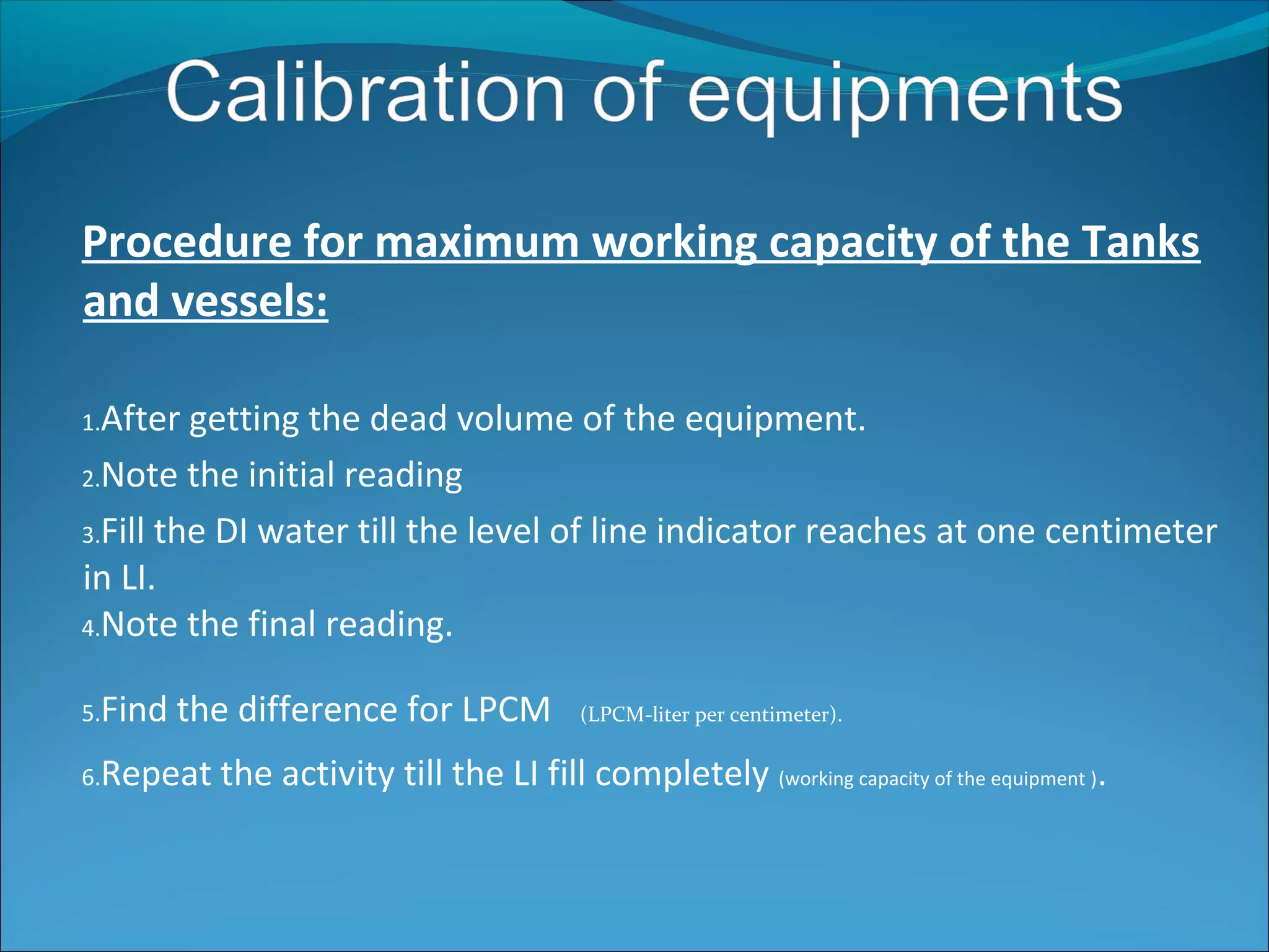 Equipment calibration PPT by Shravan Kumar | PPT