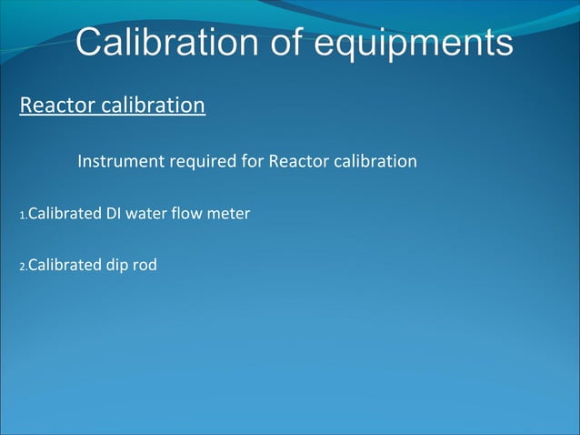 Equipment calibration PPT by Shravan Kumar | PPT | Physics | Science