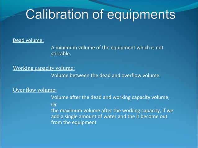 Equipment calibration PPT by Shravan Kumar | PPT | Physics | Science