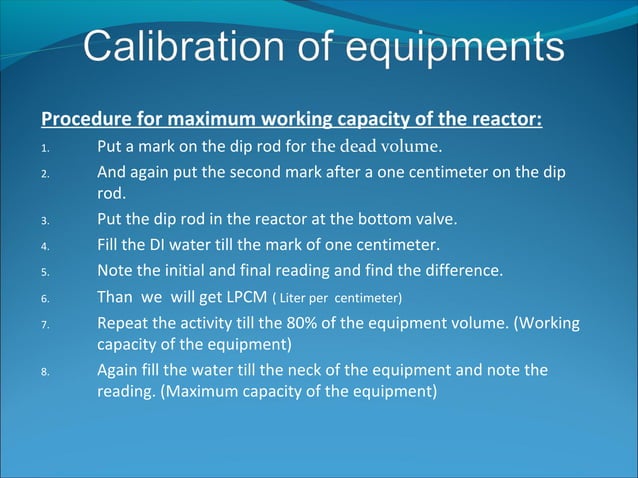 Equipment calibration PPT by Shravan Kumar | PPT | Physics | Science