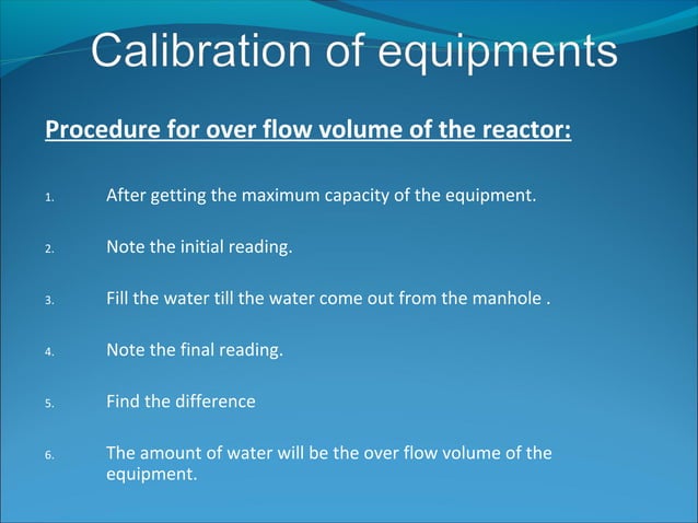 Equipment calibration PPT by Shravan Kumar | PPT | Physics | Science