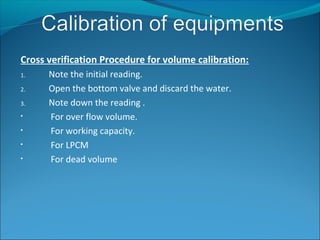 Equipment calibration PPT by Shravan Kumar | PPT