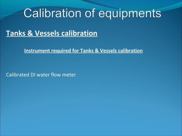 Equipment calibration PPT by Shravan Kumar | PPT | Physics | Science