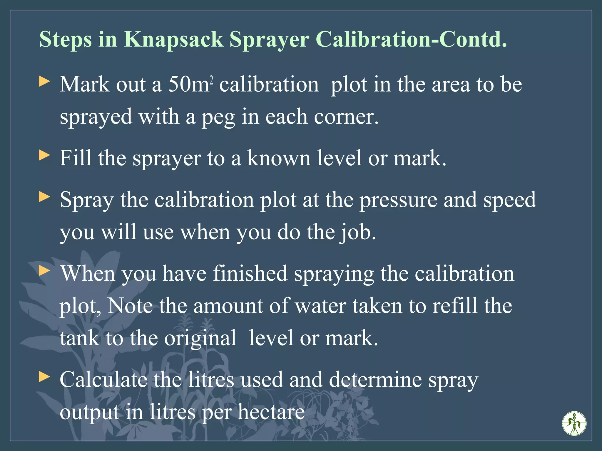 Equipment calibration knapsack | PPT