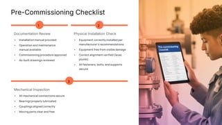 Equipment Commissioning Checklist with eAuditor Audits & Inspections | PDF