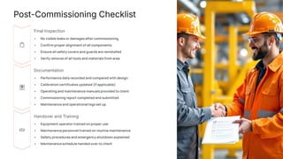 Equipment Commissioning Checklist with eAuditor Audits & Inspections | PDF