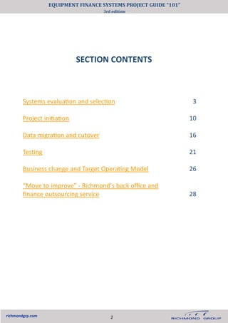 Equipment finance projects 101 | PDF