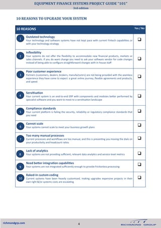 Equipment finance projects 101 | PDF