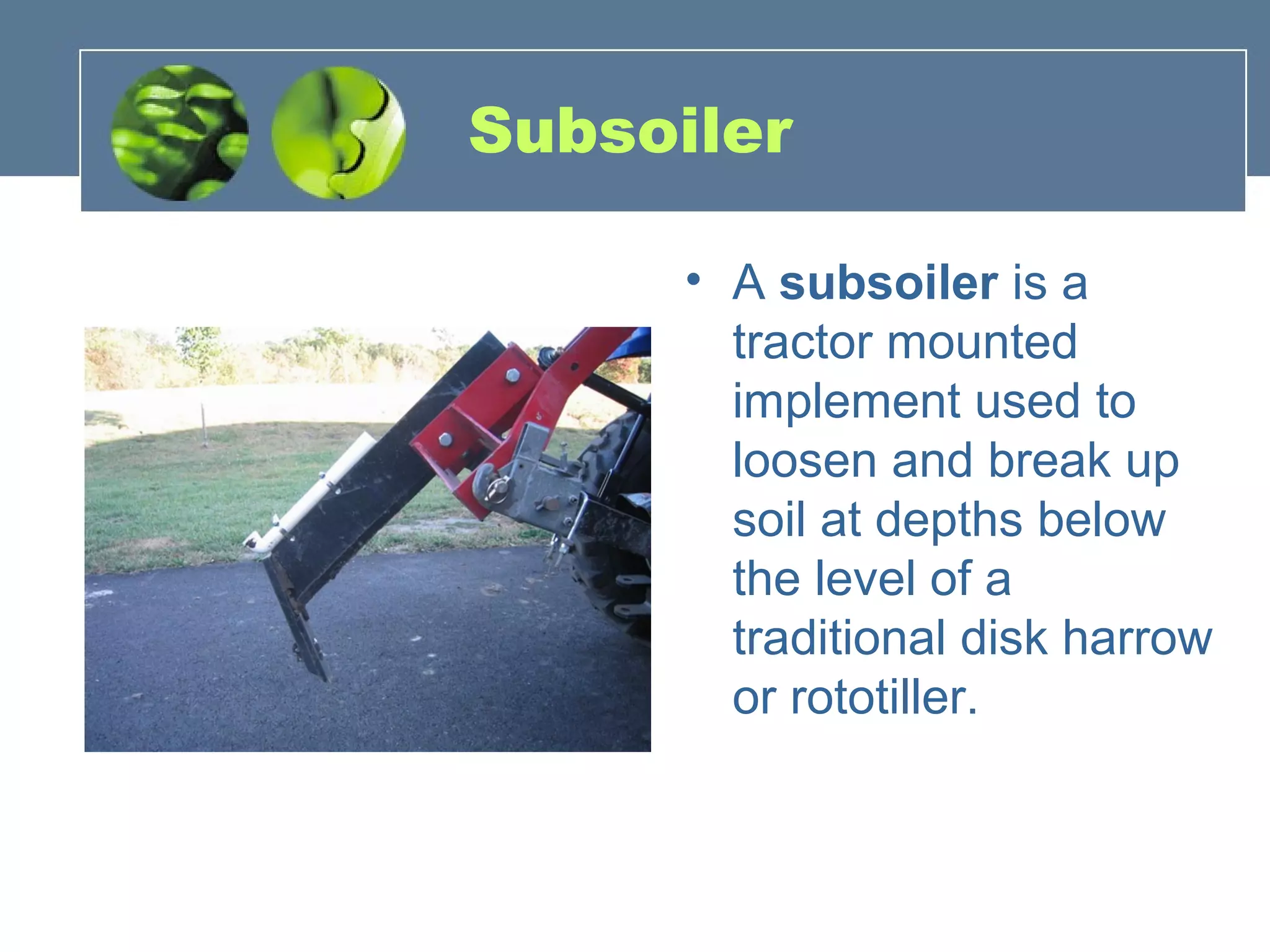 Equipment in agriculture | PPT