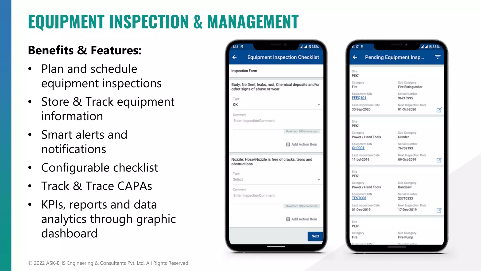 Safety Equipment Inspection Software | PDF