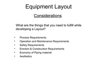 related to creating an equipment layout.ppt