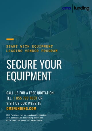 Equipment Leasing Vendor Program | PDF | Auto Rentals | Automotive
