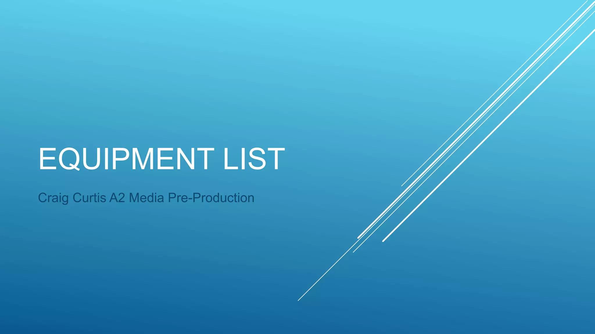 Equipment list | PPT