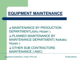 Equipment maintenance | PPT