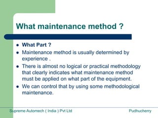 Equipment maintenance | PPT