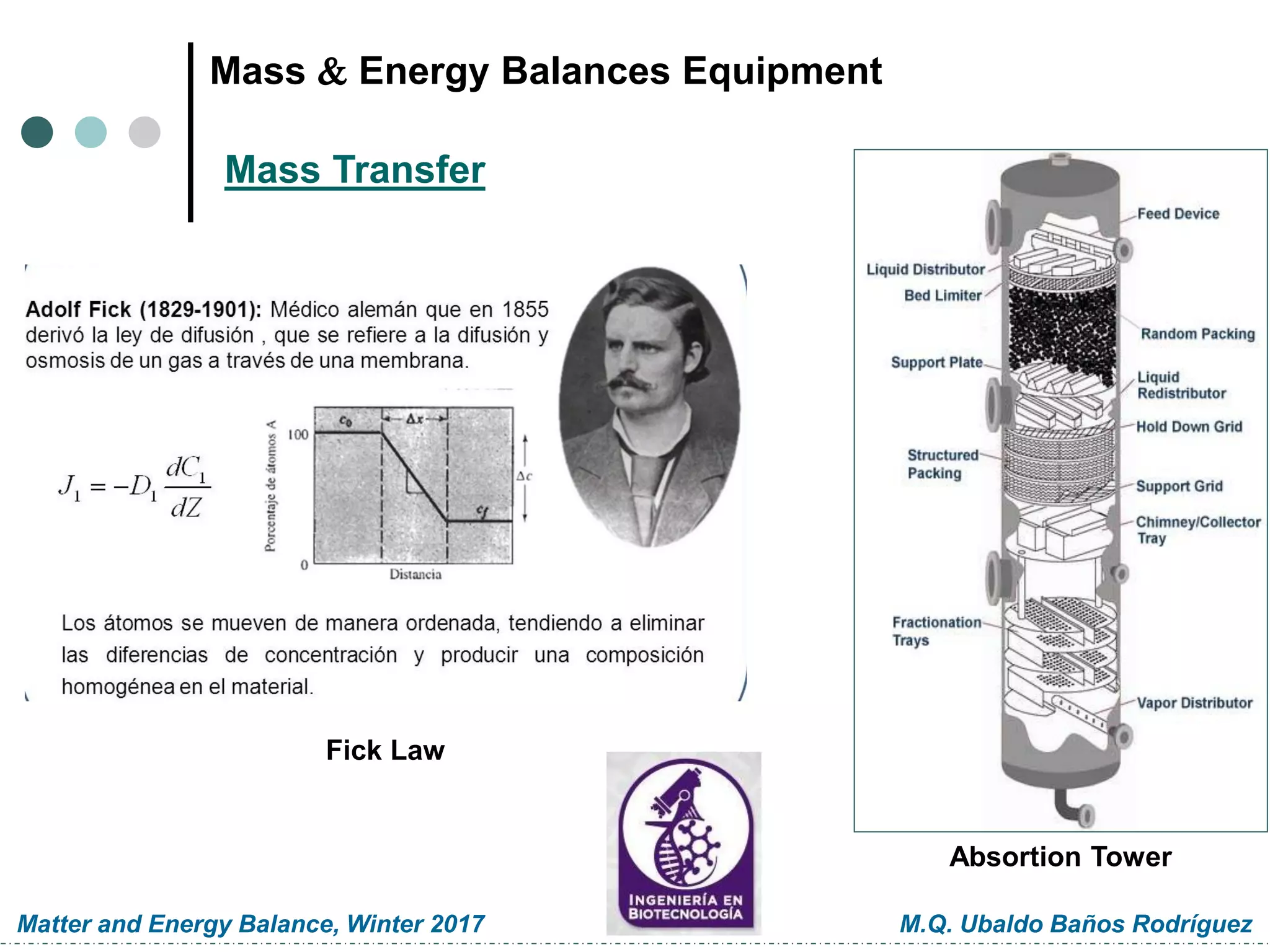 Equipment mass and energy balances | PPT