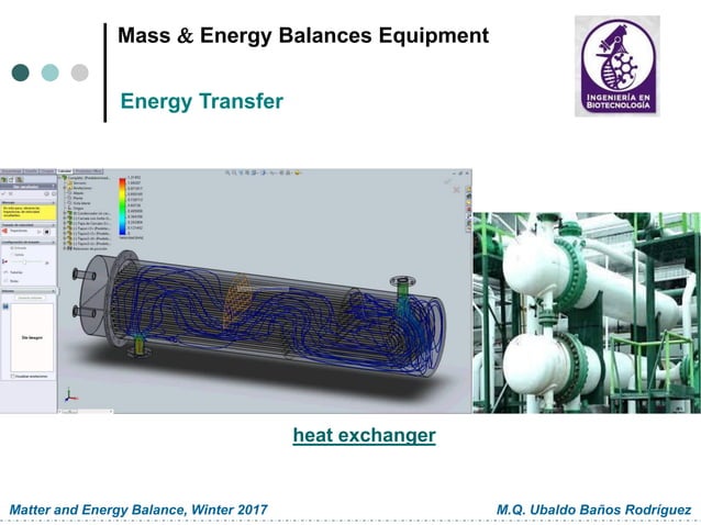 Equipment mass and energy balances | PPT