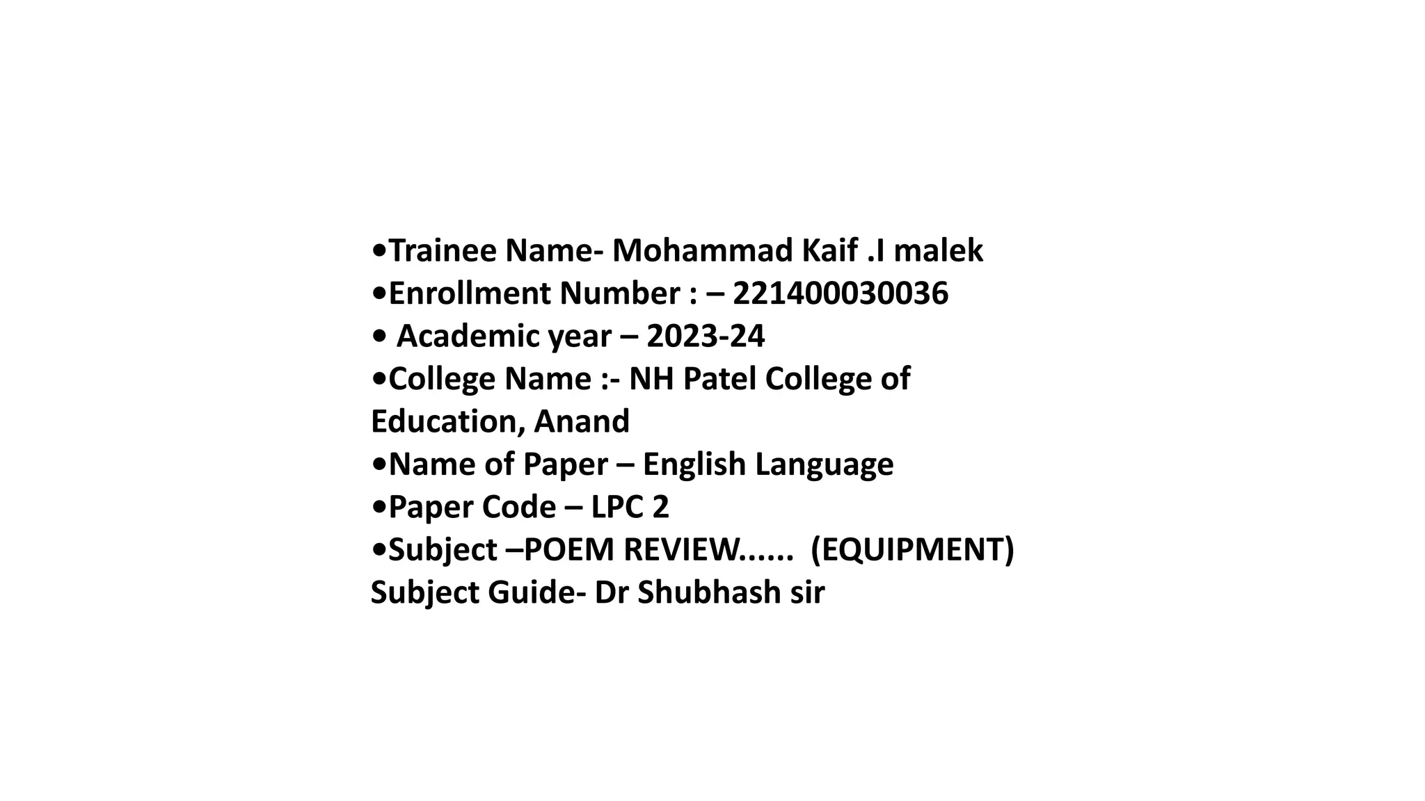 Equipment poem by Edgar.A Guest.pptx