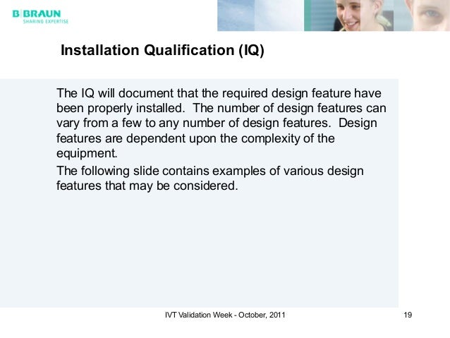 Equipment qualification