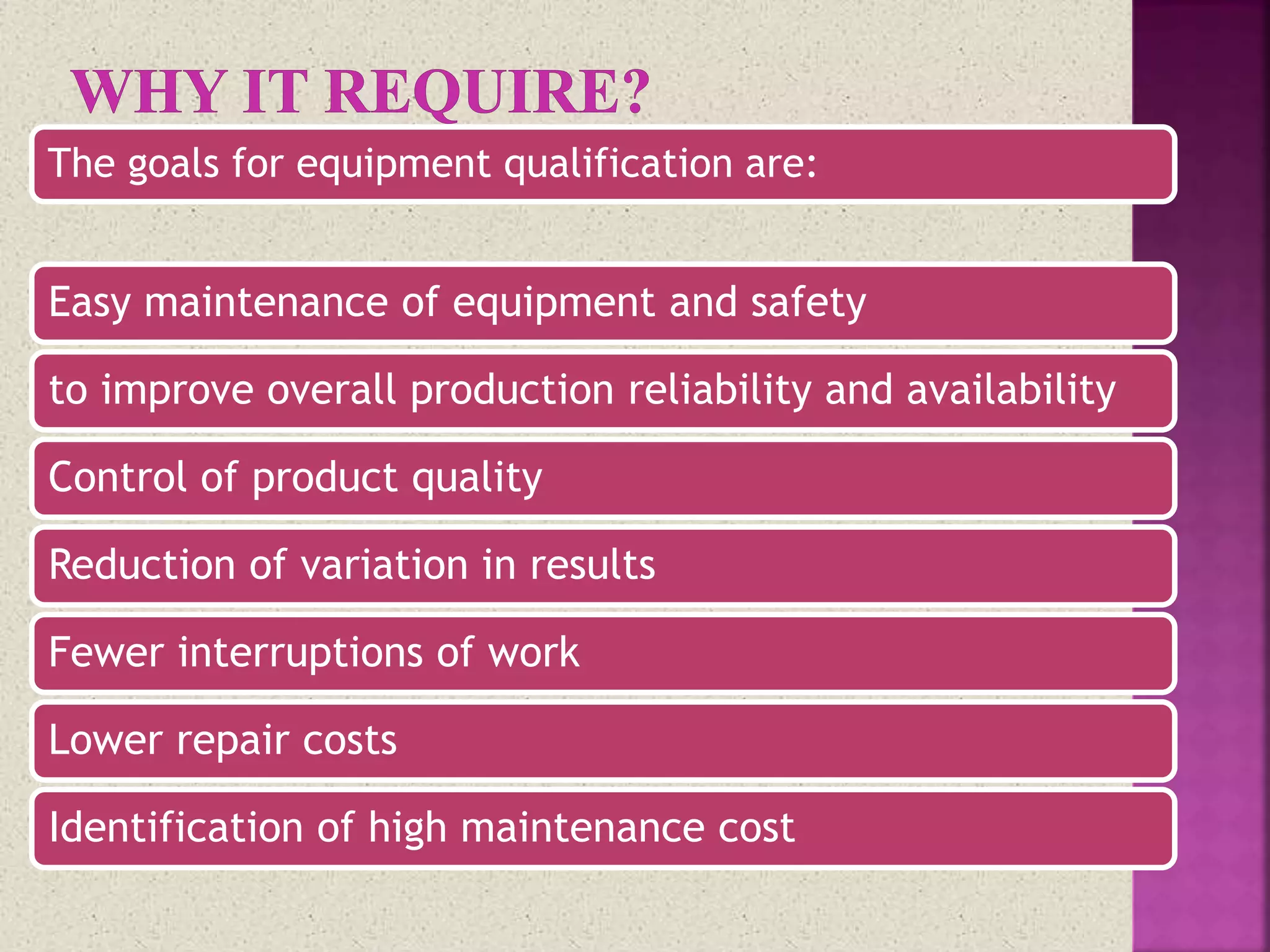 Equipment qualification | PPTX